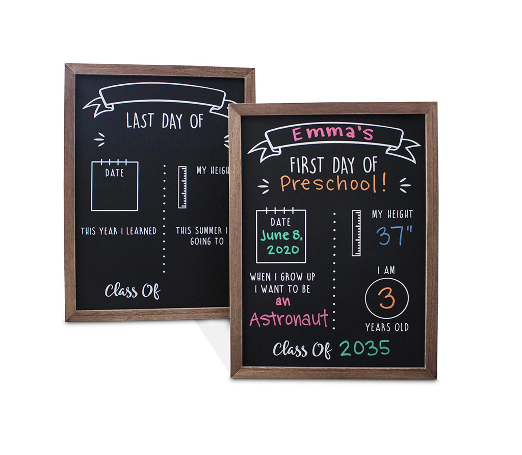 First and Last Day of School Chalkboard Sign – Chickie Collective